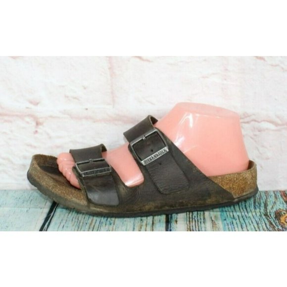 Birkenstock | Shoes | Birkenstock Arizona Brown Leather Doublestrap ...